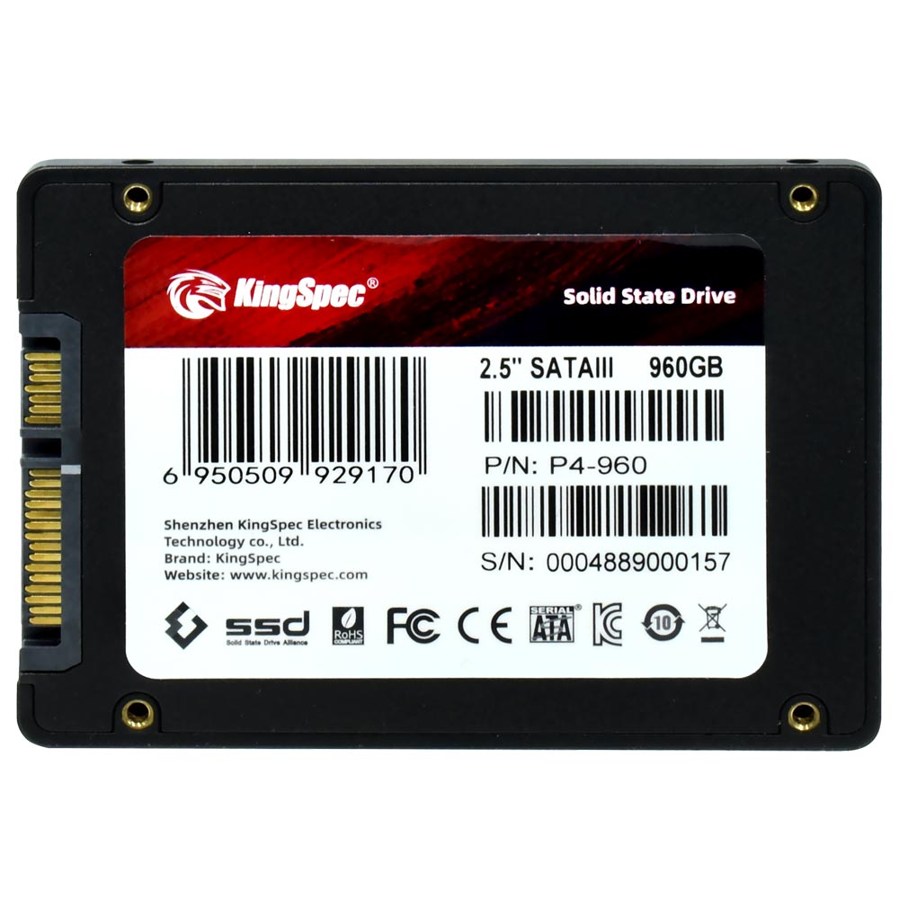 SSD Kingspec 960GB 2.5" SATA 3 - P4-960 no Paraguai - Visão Vip ...