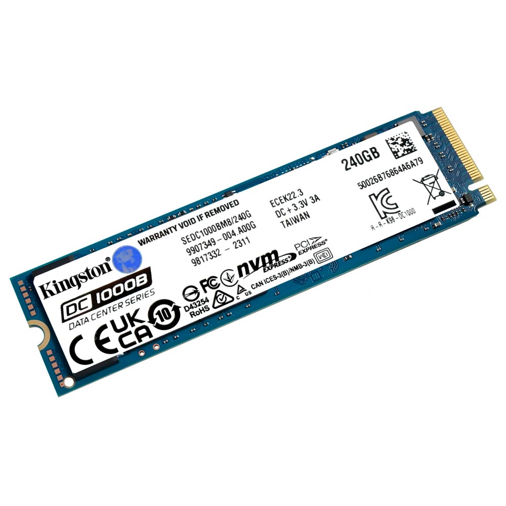 SSD Kingston M.2 240GB DC1000B NVMe - SEDC1000BM8/240G (Server) no Paraguai - Visão Vip ...