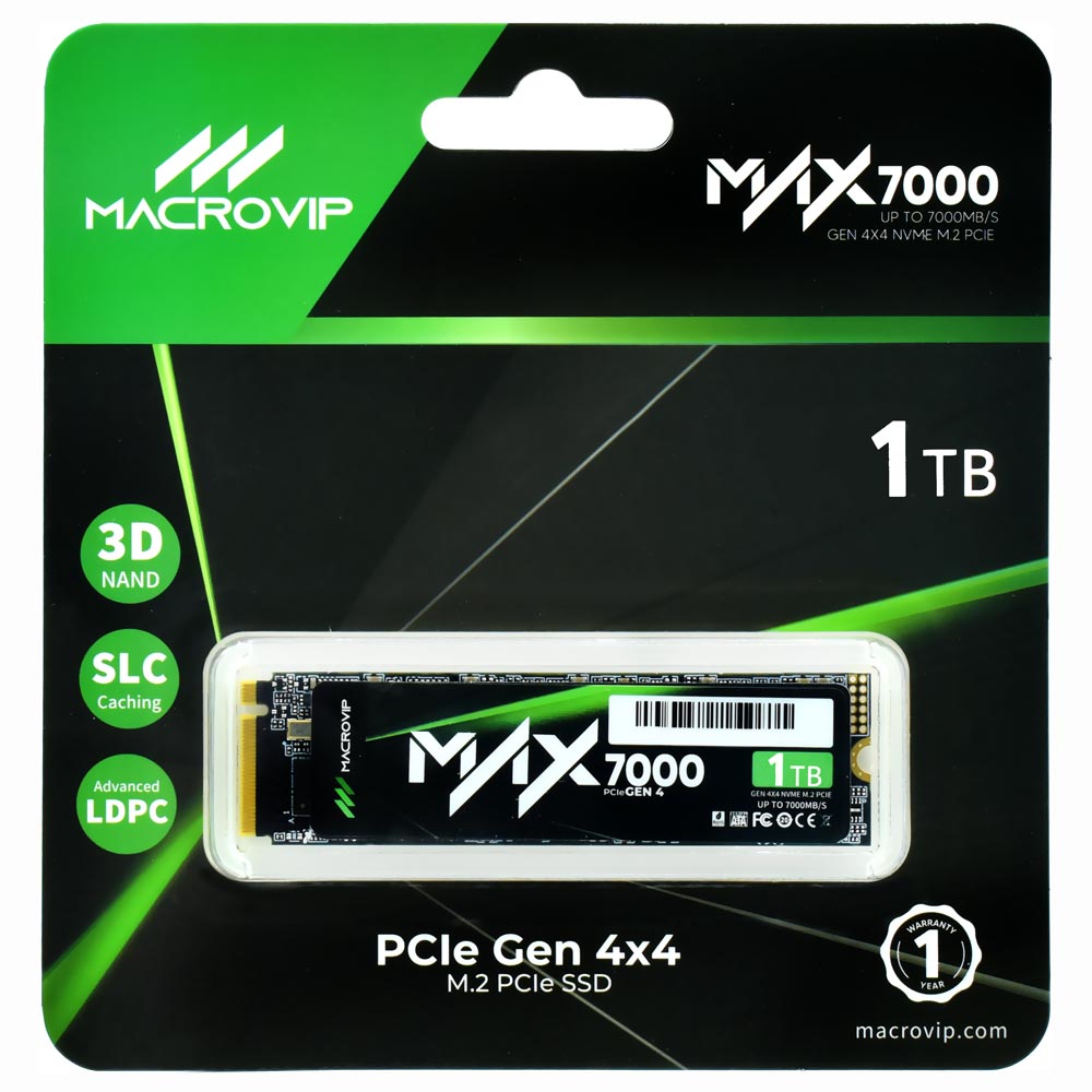SSD Macrovip M.2 1TB MAX7000 NVMe - MVDMAX7/1TB no Paraguai - Visão Vip ...