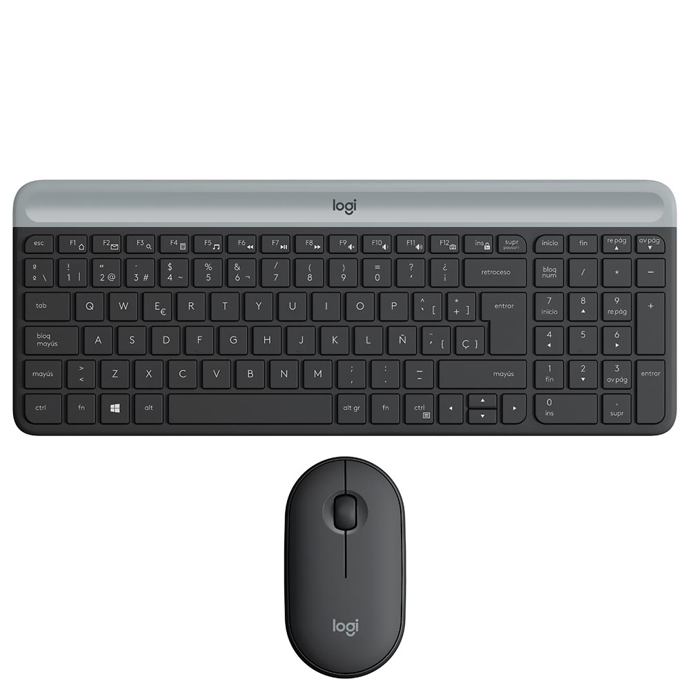 Teclado + Mouse Logitech MK470 Wireless / Espanhol - Preto (920-009266 ...