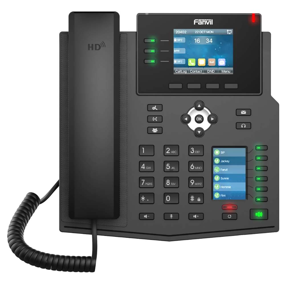 Telefone Fanvil X4G 4 Linhas Preto C/Fio no Paraguai - Visão Vip ...