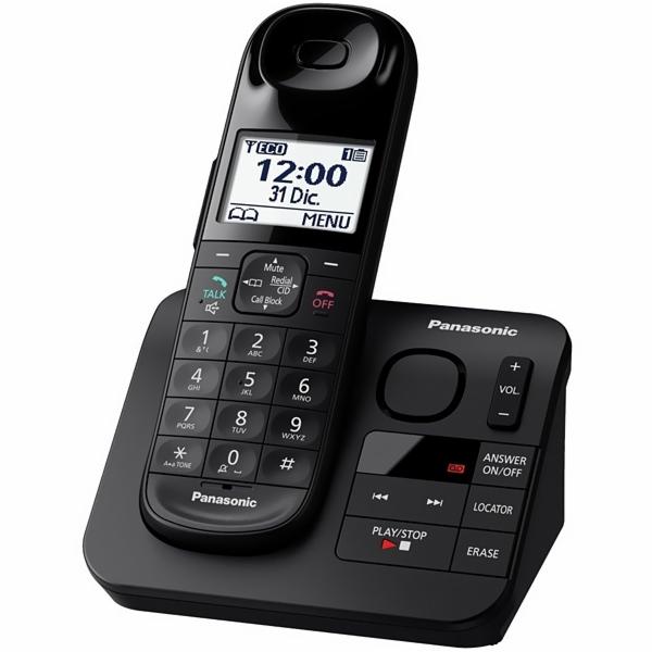 Telefone Panasonic KX-TGL430LCB Sem Fio / Base / Bina / Bivolt - Preto no Paraguai - Visão Vip ...