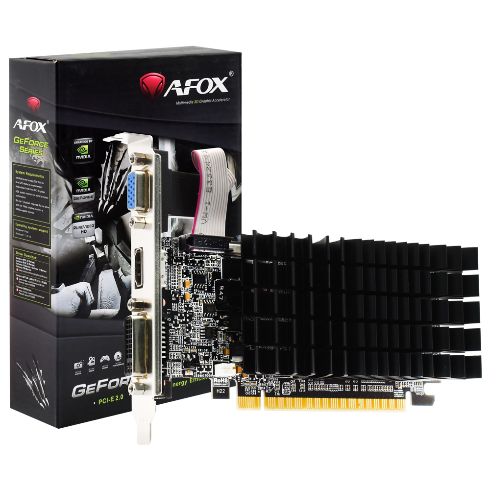 Placa de Vídeo AFOX 1GB GeForce G210 DDR3 - AF210-1024D3L5-V2 no Paraguai - Visão Vip ...