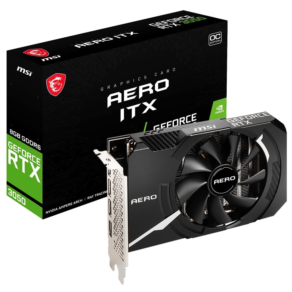 Placa de Vídeo MSI Aero ITX OC 8GB GeForce RTX3050 GDDR6 - 912-V809-4041 no Paraguai - Visão Vip ...