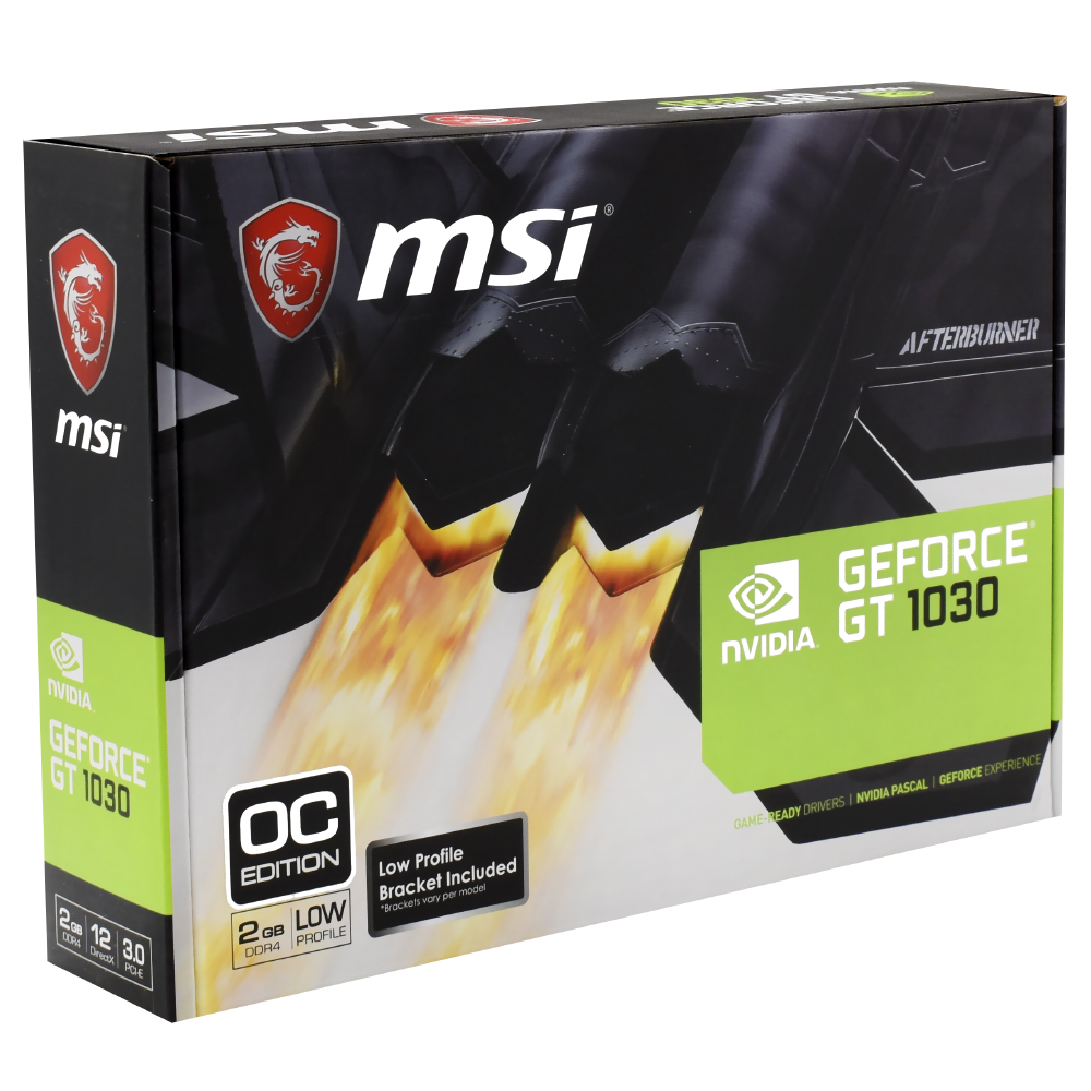 Placa de Vídeo MSI LP OC 2GB GeForce GT1030 DDR4 - 912-V809-4065 no ...