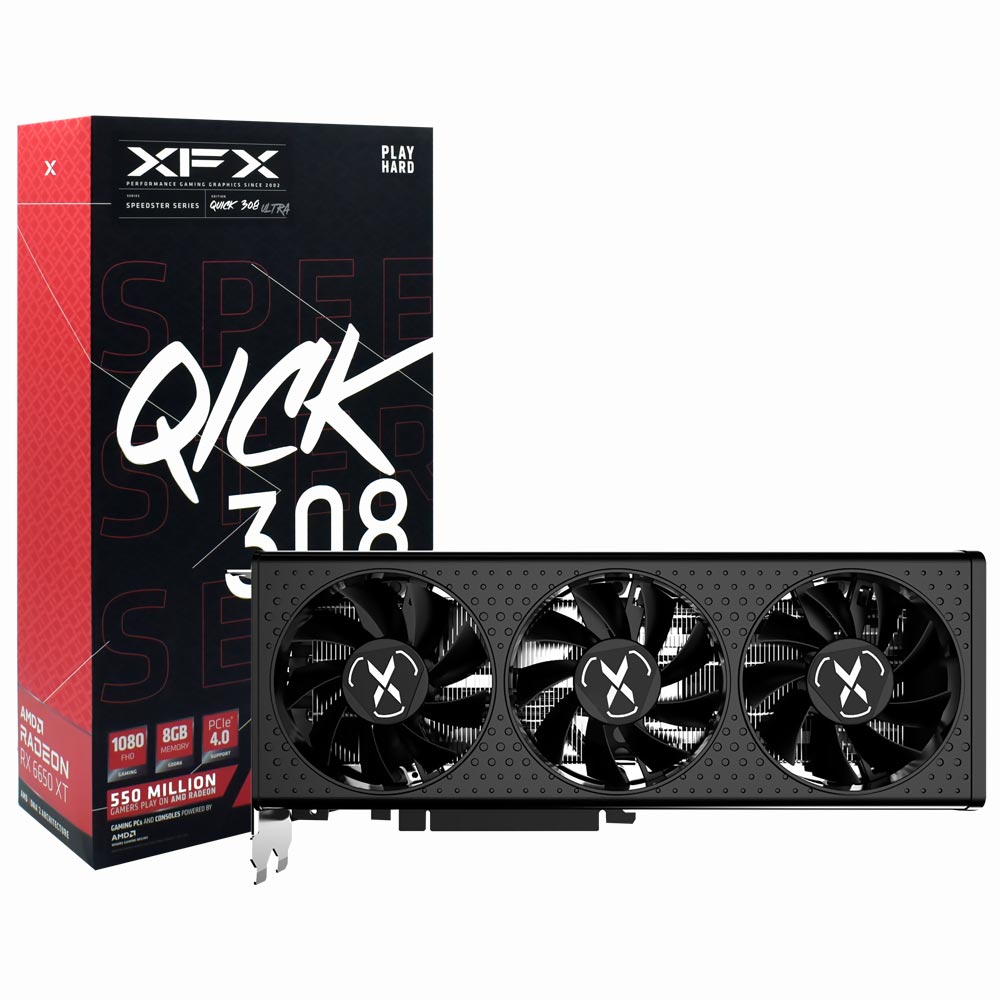 Placa de Vídeo XFX Speedster Quick 308 Ultra 8GB Radeon RX6650 XT GDDR6 ...